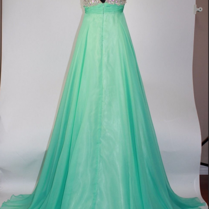 Long Organza Prom Dress With Crystals on Luulla