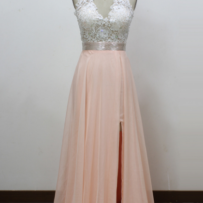 Prom Dress With Side Slit on Luulla