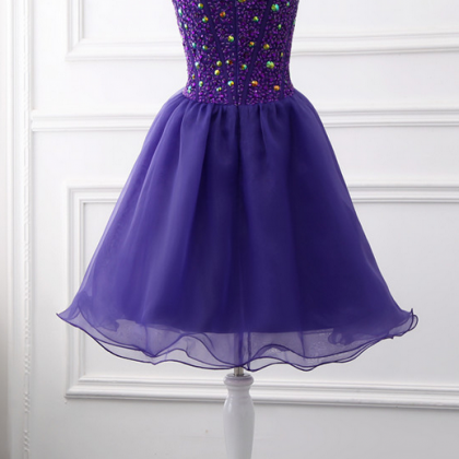 The Image Of Real Amethyst Dress Dear Short Sleeveless Top Pearl Party ...