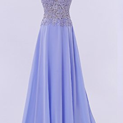 Sumintras A-line High Neck Beaded Lace Prom Dress Beading Evening Gown ...