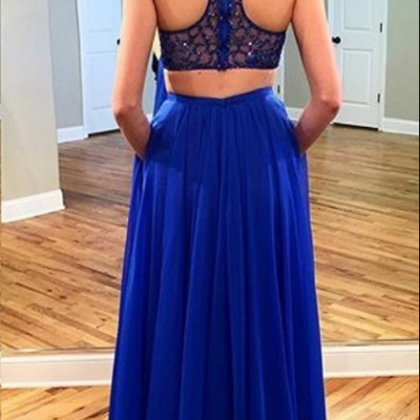 Two Piece Prom Dresses,royal Blue Prom Dress on Luulla