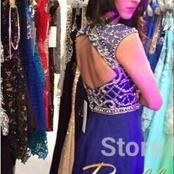 Beaded Collar Prom Dresses , Jewel Collar Evening Dresses ,sheath Prom ...