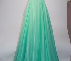 Long Organza Prom Dress With Crystals on Luulla