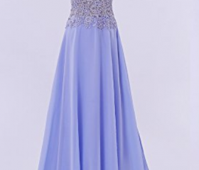Sumintras A-line High Neck Beaded Lace Prom Dress Beading Evening Gown ...
