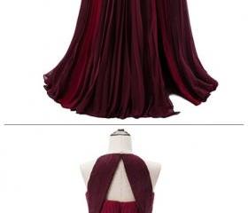 Spark Queen Blake Lively Red Carpet Celebrity Dresses Burgundy Long ...