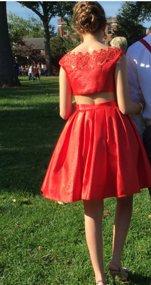 The Red Short Ball Gown Was Back In The Dress, The Cocktail Ball Gown ...