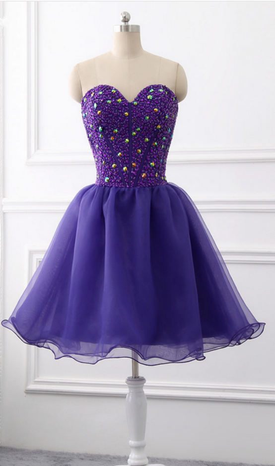 The Image Of Real Amethyst Dress Dear Short Sleeveless Top Pearl Party ...