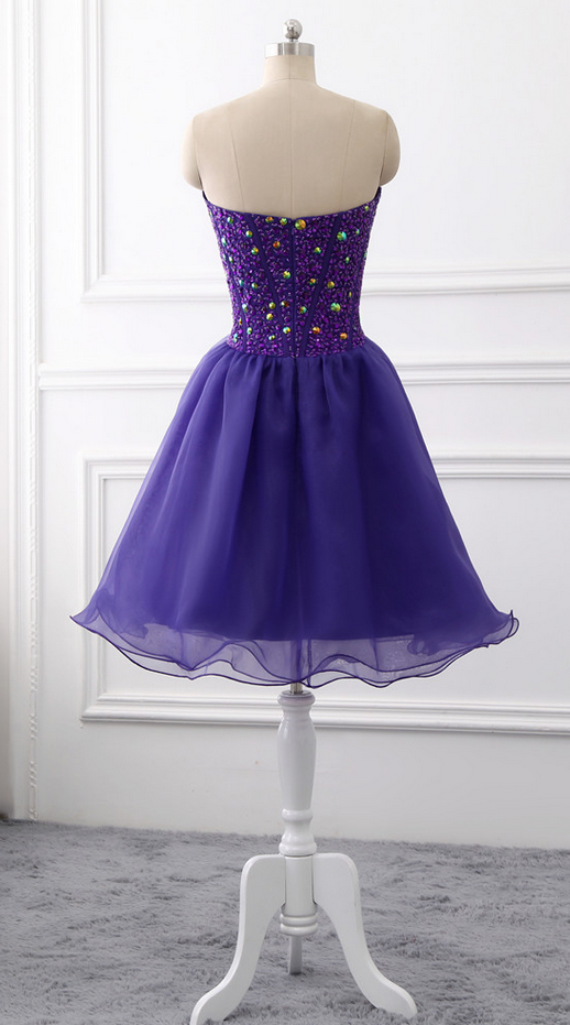 The Image Of Real Amethyst Dress Dear Short Sleeveless Top Pearl Party ...