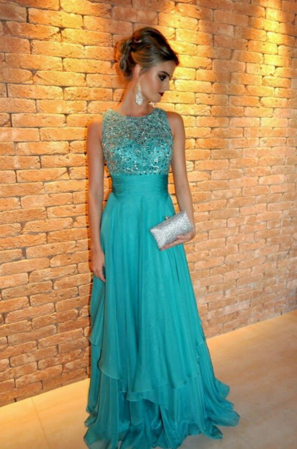 Prom Dress, Fashion Chiffon Prom Dress Evening Party Dresses, Prom ...