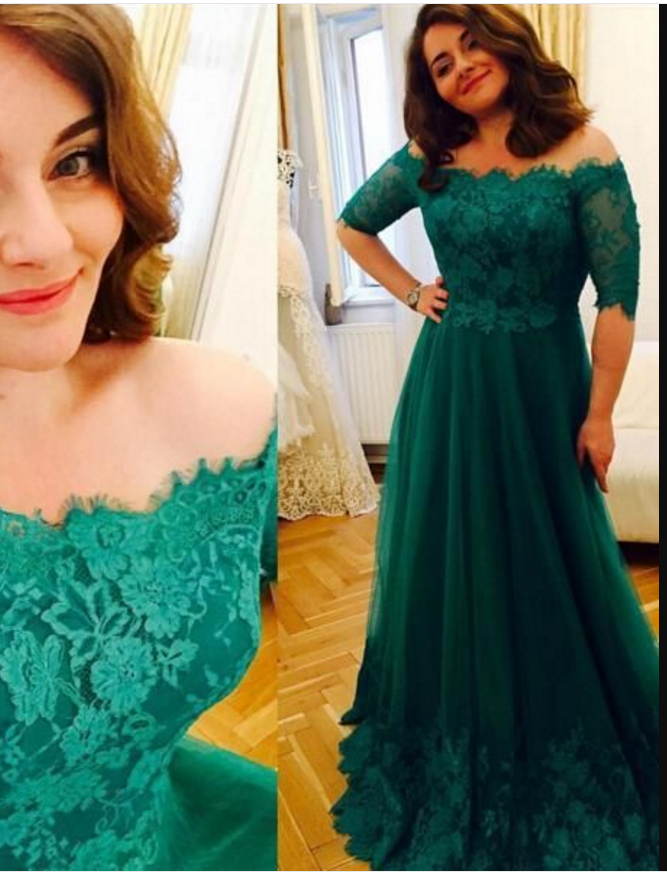 Half Sleeves Formal Occasion Dress on Luulla