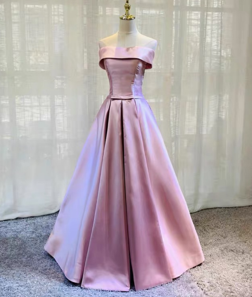 Prom Dresses,off Shoulder Prom Dress,satin Party Dress on Luulla
