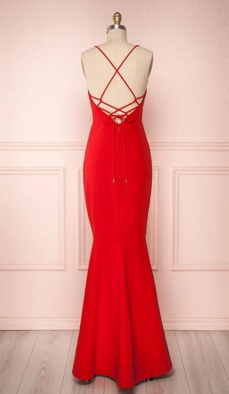 Prom Dresses,prom Dress Cross Back, Evening Dress, Dance Dress, Formal ...