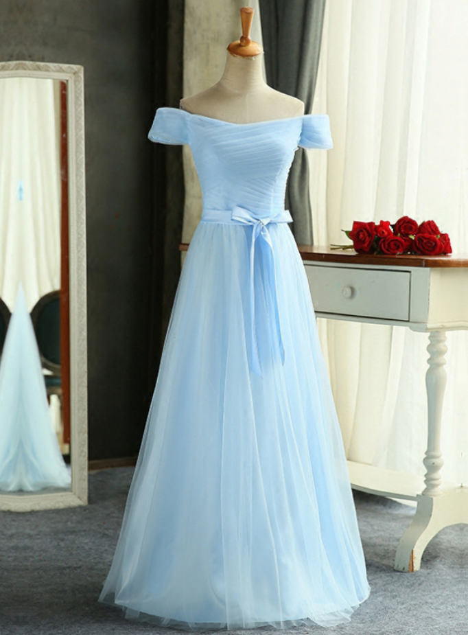 Prom Dresses,tulle Prom Dress,a-line Prom Dress,off Shoulder Prom Dress ...