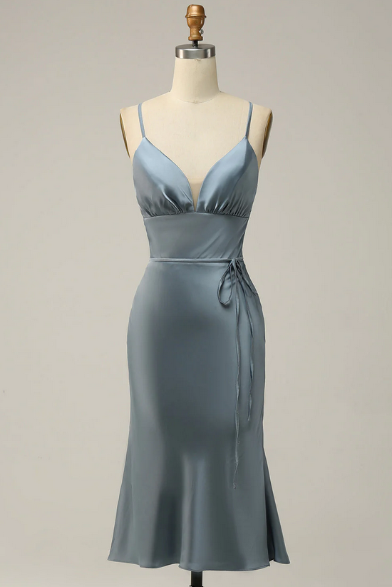 Elegant Simple Satin Formal Prom Dress, Beautiful Prom Dress, Banquet ...