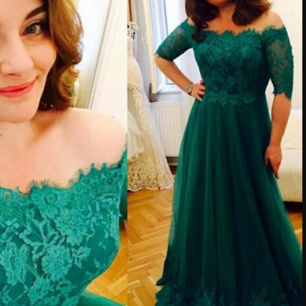 Half Sleeves Formal Occasion Dress on Luulla
