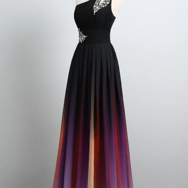 Beaded Collar Prom Dresses , Jewel Collar Evening Dresses ,Sheath Prom ...