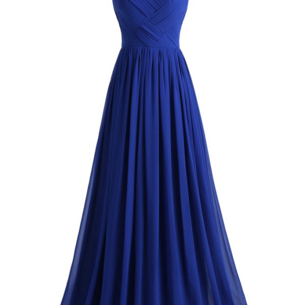 Spark Queen Blue Prom Dresses, Ruffled Blue Prom Dresses, Long Blue ...