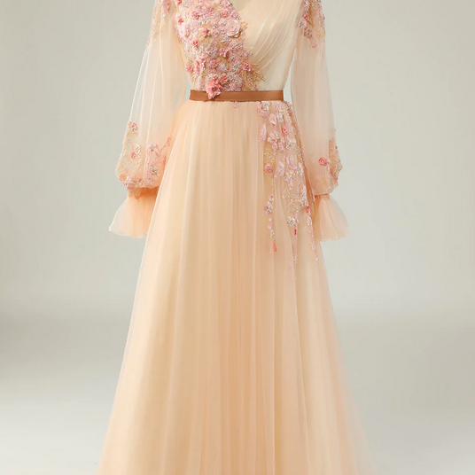 Elegant Sweetheart A Line Tulle Formal Prom Dress, Beautiful Long Prom ...