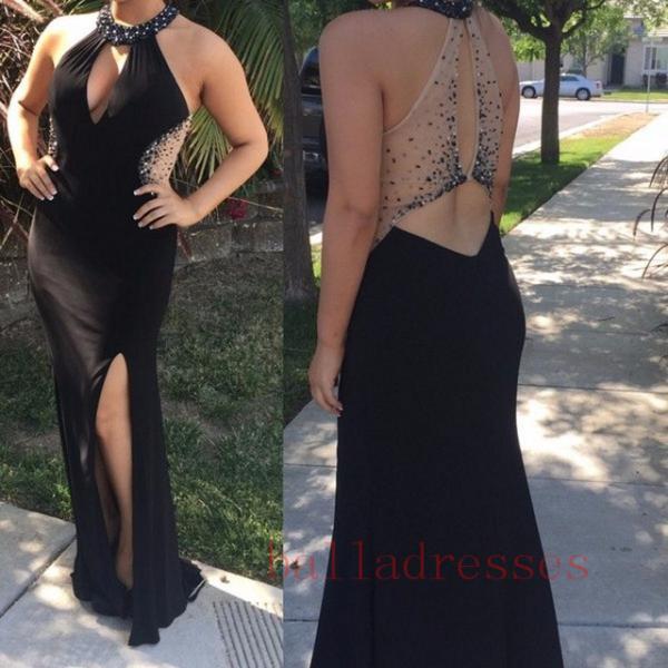 Black Prom Dresses,backless Prom Dress,chiffon Prom Dress,mermaid Prom ...