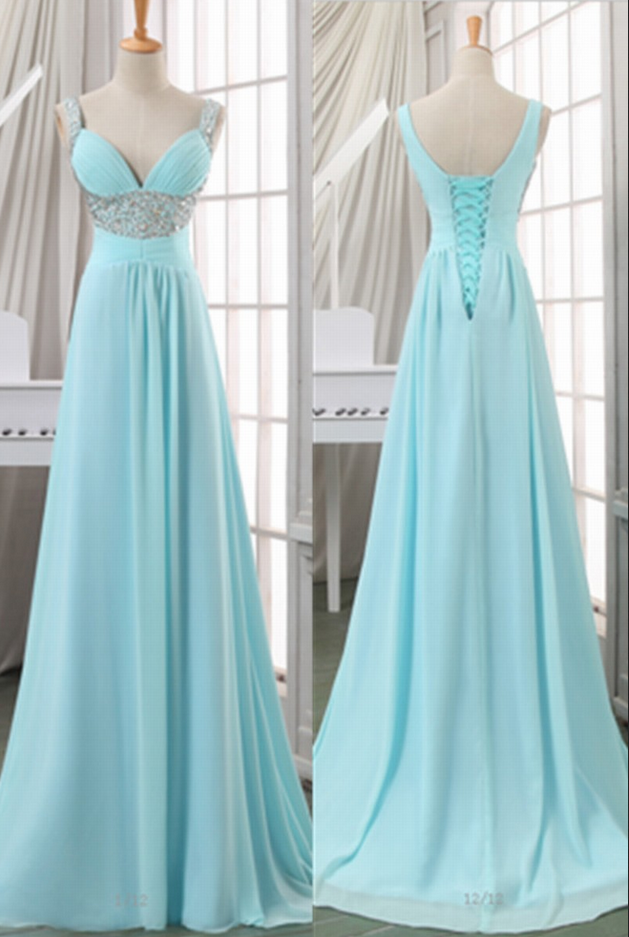 Arrived Prom Dress Sky Blue Prom Dress Light Blue Prom Dress Lace Up ...