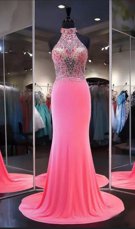 Prom Dresses ,prom Dress,mermaid Prom Dresses,halter Prom Dresses,super ...