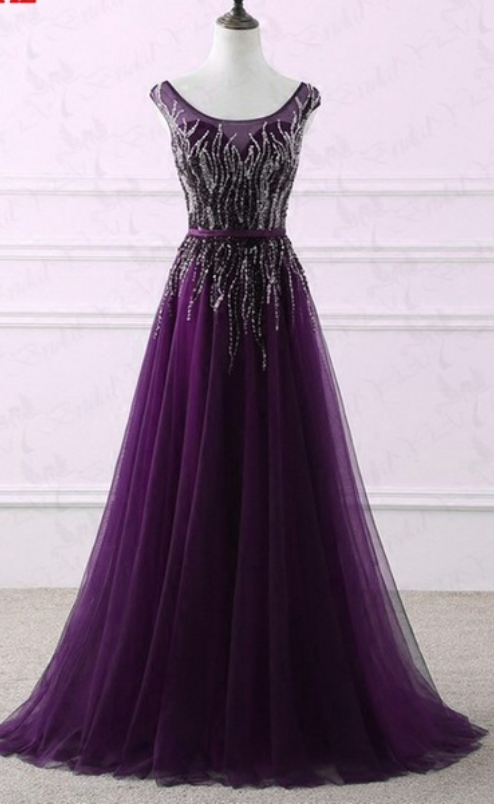 A Gorgeous Evening Gown Of A Woman's Party Formal Gown Of Sequined ...