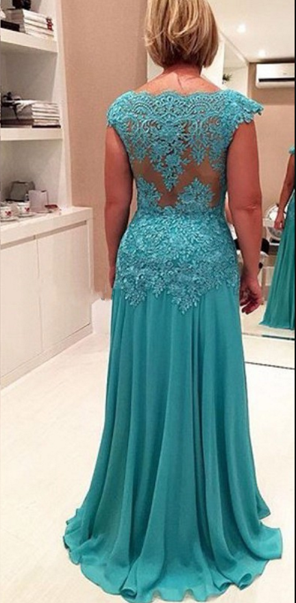 Mother Formal Dresses For Wedding Party Lace Sparkly Appliques Mother ...