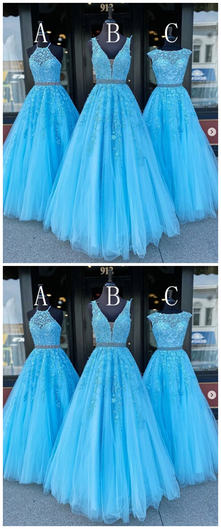 Long Prom Dresses With Appliques And Beading, Grad Dresses Long, 8th ...