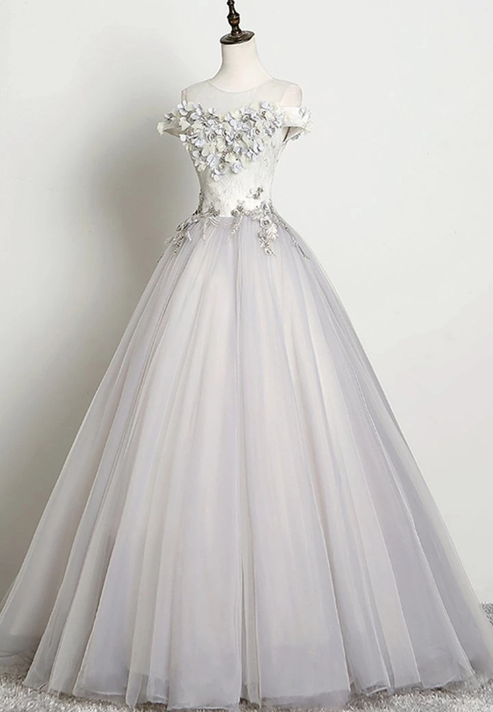 Prom Dresses,elegant Tulle Appliqué Prom Gown Formal Dress on Luulla