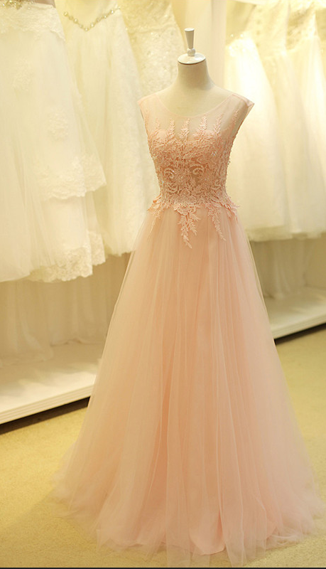 Bridesmaid Dresses,beautiful V Back Flower Lace Prom Dresses, Long A ...