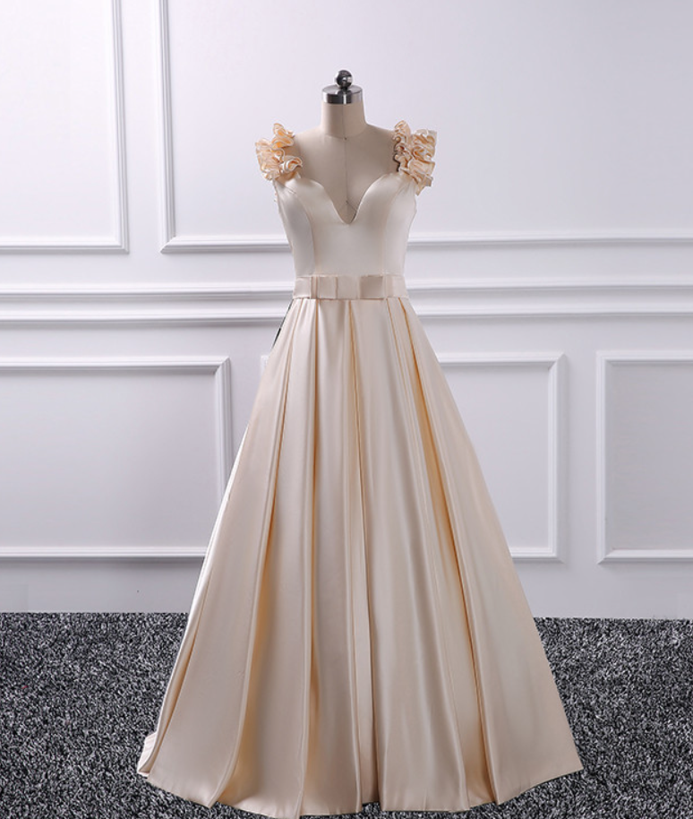Prom Dresses,elegant Evening Formal Dresses, Champagne Prom Dresses ...